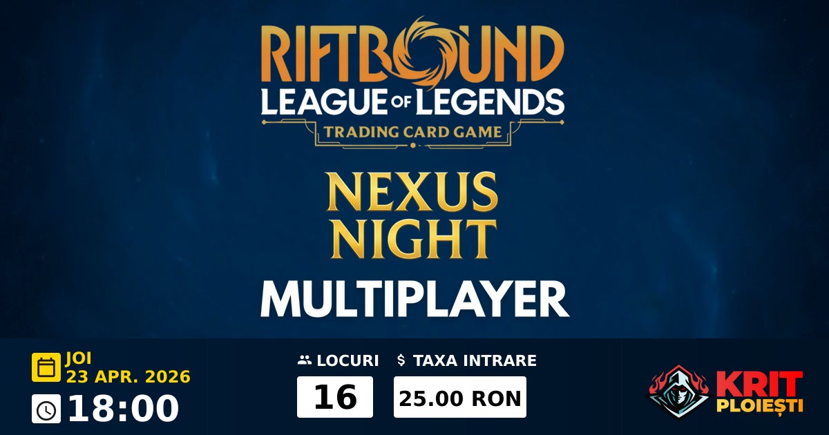 Riftbound - Multiplayer Nexus Night – KRIT | Krit.ro